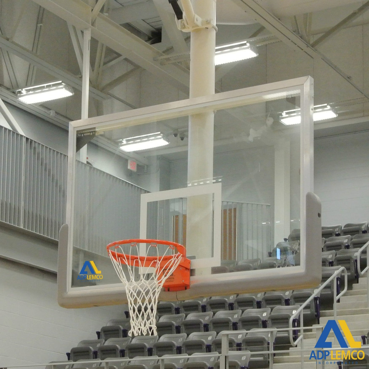 42" x 72" Glass Basketball Backboard - ADP Lemco
